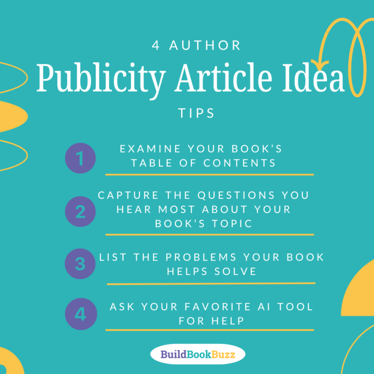 Boost your book's visibility with these 4 publicity article idea tips ...